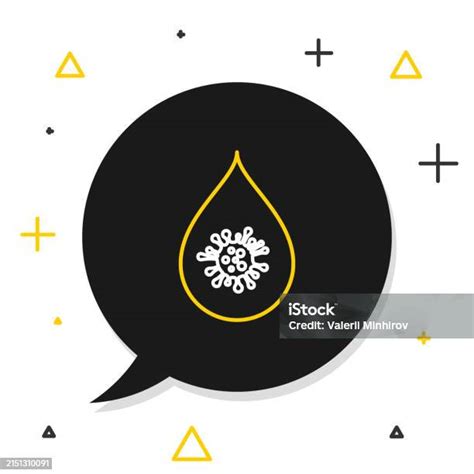 선 더러운 물방울 아이콘은 흰색 배경에 분리되어 있습니다 박테리아 및 세균 미생물 질병 세포 암 미생물 바이러스 곰팡이 다채로운