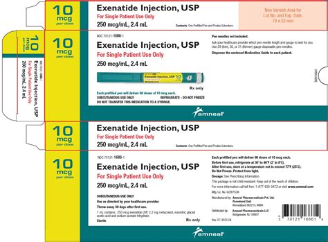 Exenatide Injection Package Insert Prescribing Info
