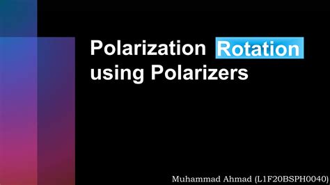 Polarization Rotationpptx