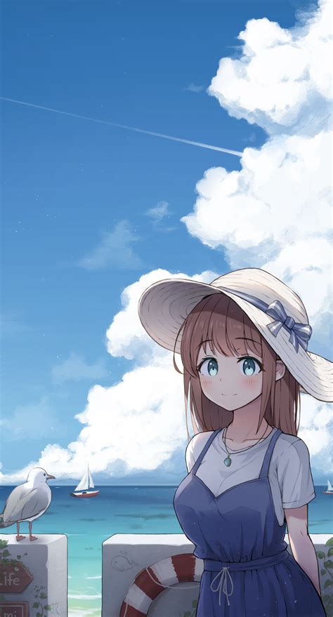 Wallpaper Anime Girls Original Characters Solo Artwork Digital Art Fan Art 954x1770