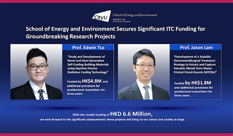 See Secures Significant Itc Funding For Groundbreaking Research Projects School Of Energy And