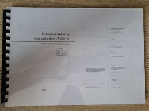 Rješavanje Problema Programiranjem U Phytonu Udžbenik Element