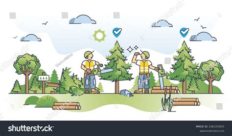 Selective Harvesting Process Pick Tree Cutting Stock Vector Royalty Free 2281353025 Shutterstock