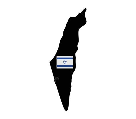 Israel Map With Flag Israel Tel Aviv Country Vector Israel Tel Aviv