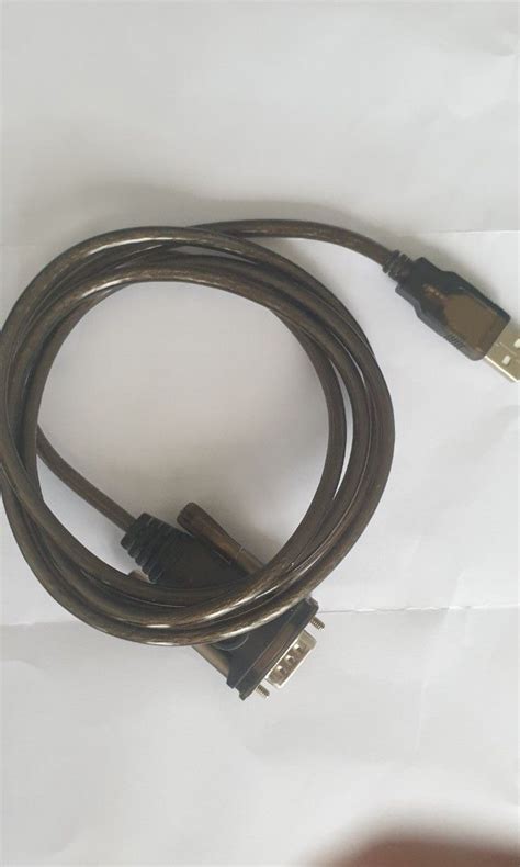 Usb To Rs232 Adaptor Cable Computers And Tech Parts And Accessories Cables And Adaptors On Carousell