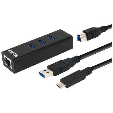 Plugable Usb Hub With Ethernet 3 Usb3 Hub3me Pc Canada