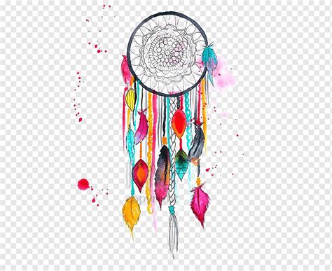 수채화 그리기 그림 드림 캐쳐 수채화 그림 캔버스 프린트 2018 선 2018 년 캔버스 캔버스 프린트 Png