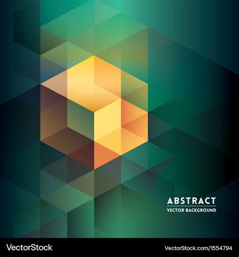 Abstract Isometric Shape Background Royalty Free Vector