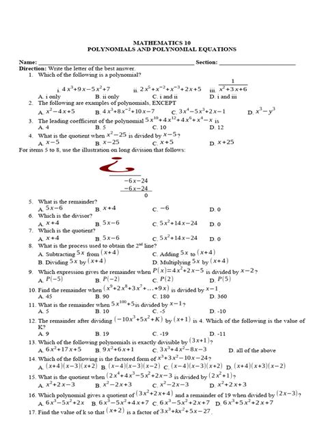 Module 2 Test Pdf Mathematics Mathematical Relations