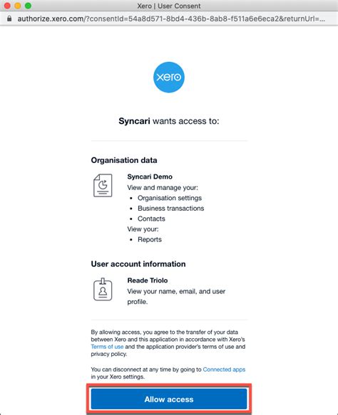 Xero Setup Syncari