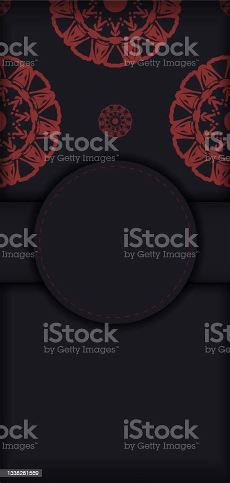 그리스 패턴이 있는 프린트 디자인 엽서 Black 색상을 위한 벡터 벡터 템플릿입니다 텍스트 및 장식품을 위한 장소로 초대 준비 0명에 대한 스톡 벡터 아트 및 기타 이미지