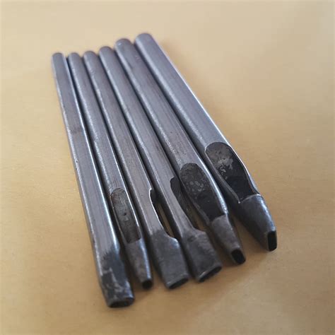 6pc Oval Shaped Leather Punch Set Toolbug