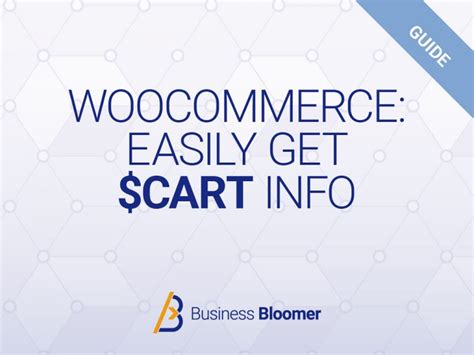 WooCommerce Get Cart Data Total Items Etc From Cart Object