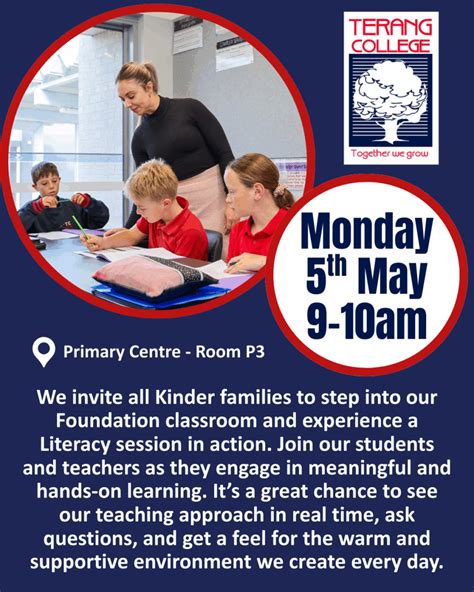 Foundation Open Classroom Monday 5th May Terang College Foundation Open Classroom Monday 5th May Terang College