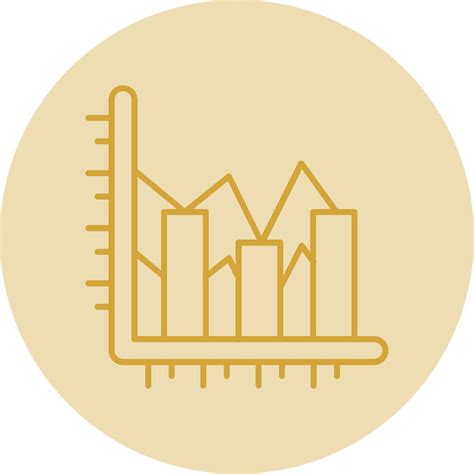 Bar Chart Line Yellow Circle Icon 41940636 Vector Art At Vecteezy