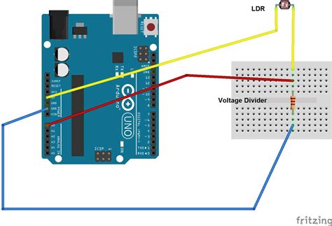 Schéma électrique Dune Ldr Avec Arduino