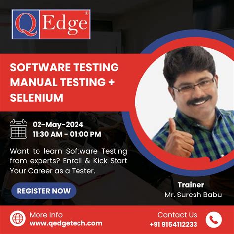 Qedge Technologies On Linkedin Qedgetech Softwaretesting Newbatch Freedemo Techeducation