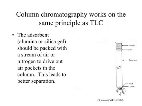 PPT Column Chromatography Works On The Same Principle As TLC PowerPoint Presentation ID