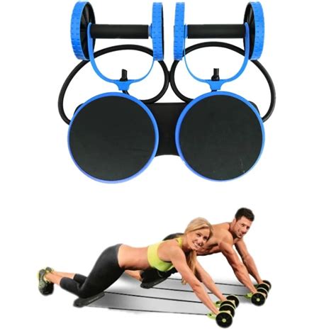 다기능 Ab 롤러 근육 운동 장비 홈 피트니스 체육관 더블 휠 복부 팔 허리 다리 훈련 장비ab 롤러 Aliexpress