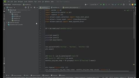 completed a weather data analysis project with python poluri