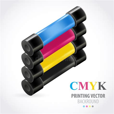 Cmyk Print Utilities Stock Vector Illustration Of Black 6397057