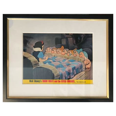 Snow White And The Seven Dwarfs Framed Poster 1960s 1970s R 2 For Sale At 1stdibs