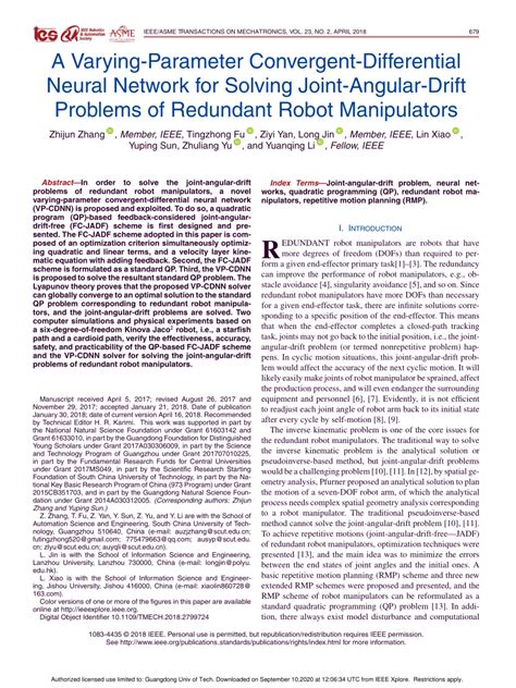 Pdf A Varying Parameter Convergent Differential Neural Network For