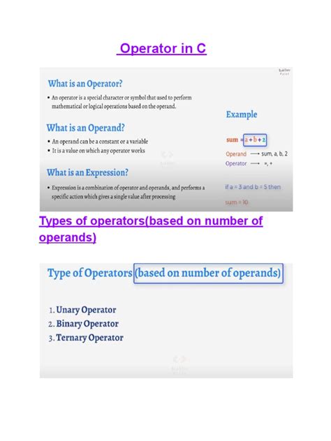 Exclusive Operator In C Language New Pdf