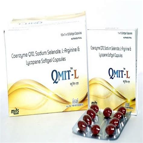 Coenzyme Q10100mgselenium 70 Mcg L Arginine 100mg Omega3 Folic Acid At Rs 4900box
