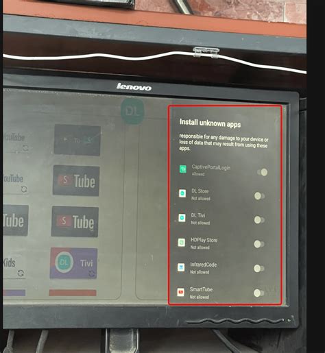 installing an application from an unknown source not showing up to