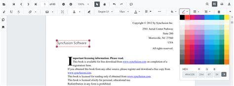 Free Text Annotations In Blazor Pdf Viewer Component Syncfusion