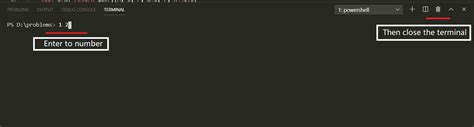 closing the integrated terminal powershell causes the windows is no longer responding