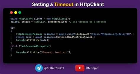 𝐒𝐞𝐭𝐭𝐢𝐧𝐠 𝐚 𝐓𝐢𝐦𝐞𝐨𝐮𝐭 𝐢𝐧 𝐇𝐭𝐭𝐩𝐂𝐥𝐢𝐞𝐧𝐭 The Timeout Feature Of Client Is