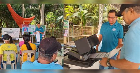 Comelec Holds Acm Demonstration In Hermosa 1bataan