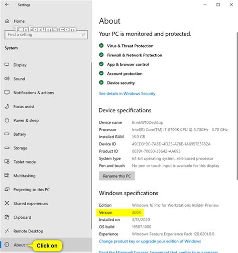 Find Windows 10 Version Number Tutorials