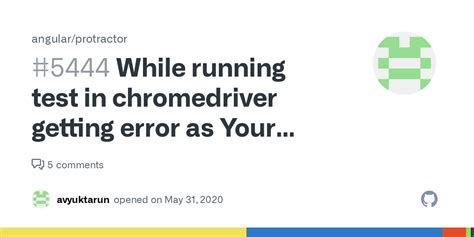 While Running Test In Chromedriver Getting Error As Your Connection Is Not Private · Issue 5444