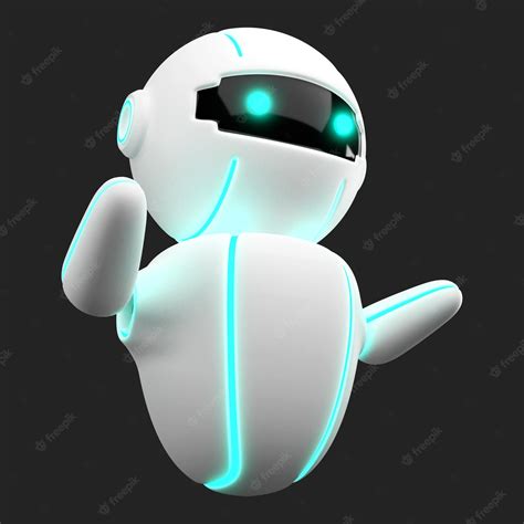 Premium Photo 3d Friendly Cute Robot Virtual Smart Assistant Bot