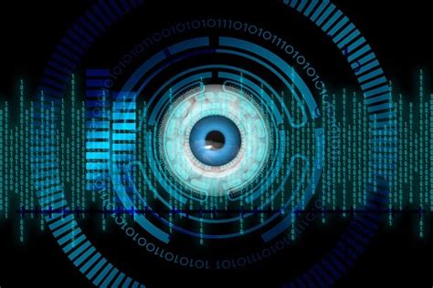 download eye biometrics binary code royalty free stock illustration