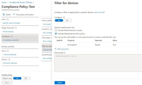 Intune Compliance Policy Filter Device Microsoft Qanda