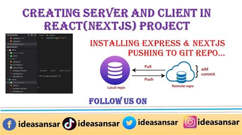 Setting Server Side And Client Side For A Project And Pushing To Github
