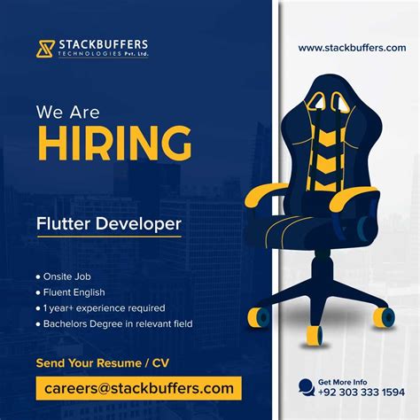 job title flutter developer stackbuffers technologies