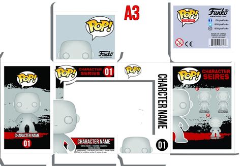 Funko Pop Vinyl Custom Box Template Editable Digital Download Etsy