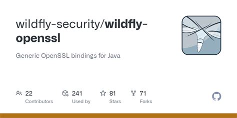 Github Wildfly Securitywildfly Openssl Generic Openssl Bindings For Java