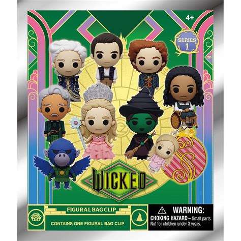 Wicked Series 1 3d Foam Bag Clip Display Case Of 24