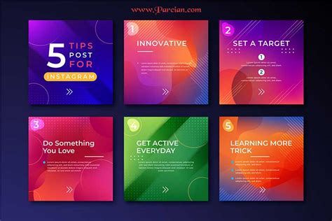 قالب خام پست اینستاگرام طراحی قالب پست اینستاگرام با فتوشاپ قالب برای پست اینستاگرام رایگان