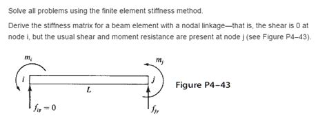 solved solve all problems using the finite element stiffness method