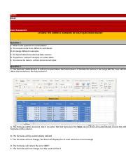 Excel Assessment Test V1 Xlsx Name Email Excel Assessment CHOOSE THE CORRECT ANSWERS OF EACH