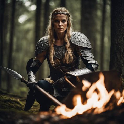 Sexy Norse Female Warrior In Wolf Themed Viking Ar By Aleksi81 On