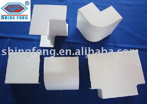 Plastic Air Duct Pvc Rectangular Duct 75x75mm Durable Pvc Cable Trunking For Electrical Wiring