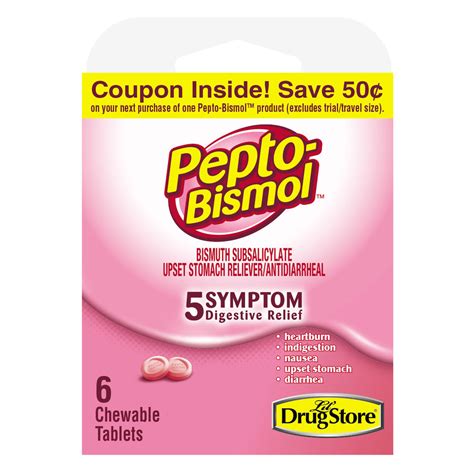 Trial Pepto Bismol 6ct